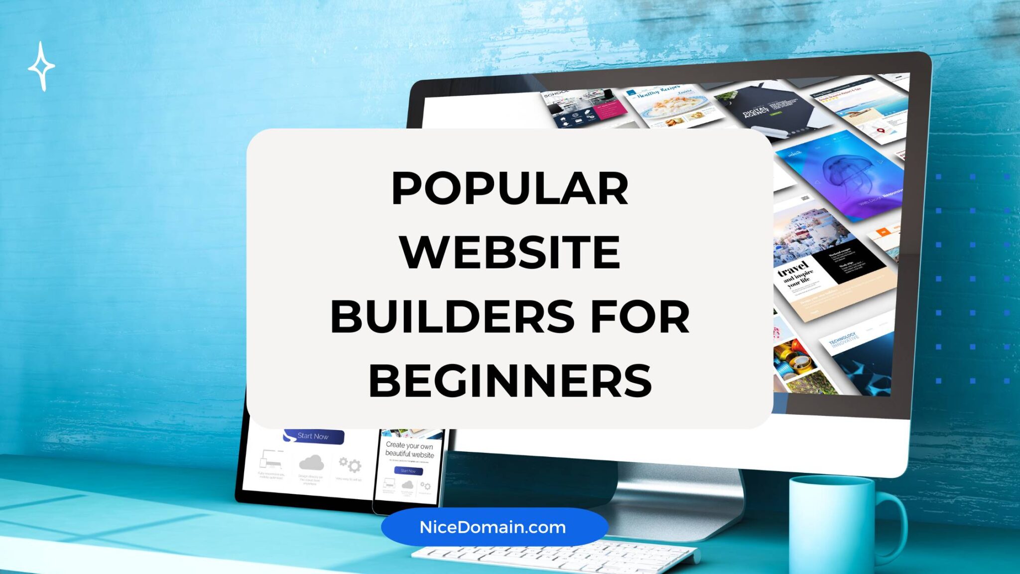 Popular website builders for beginners - Nice Domain